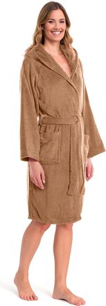 Caleffi Bademantel Herren - Bademantel aus Baumwoll-Frottee - Bademantel f&uuml;r Herren Frottee mit Kapuze - weich und saugf&auml;hig, schnell trocknend