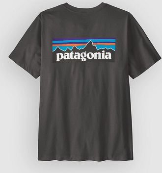 Patagonia P-6 Logo T-Shirt ink black