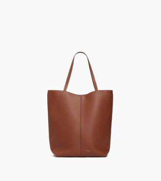 Le Tanneur Sac cabas moyen mod&egrave;le Hortense en cuir grain&eacute; double face