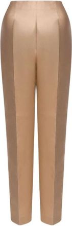 Alberta Ferretti Femme, Pantalons, Jaune, Taille: 38 FR Pantalon Pliss&eacute; Mikado