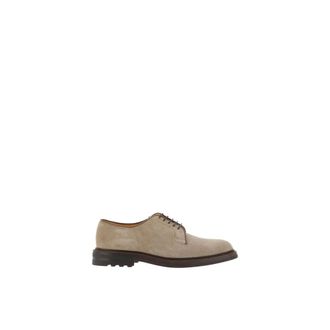 Brunello Cucinelli Homme, Chaussures, Beige, Taille: 41 EU Chaussures en Daim &agrave; Lacets avec Semelle Bloc