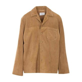 Saint Laurent Jackett aus Wildleder - - Jackets - Herren - Beige - 2XS