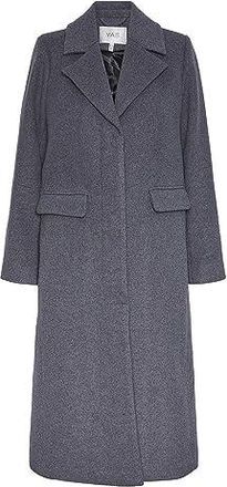 Vero Moda Lima Ls Wool Mix Coat S. Noos Manteau en Laine, Mélange de Gris Moyen, M Femme