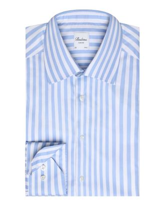 Stenstr&ouml;ms Streifenhemd aus Twofold Super Cotton in Vollzwirn-Qualit&auml;t, Slimline in