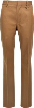 Burberry Femme, Pantalons, Beige, Taille: 36 FR Pantalon Tailleur Gabardine