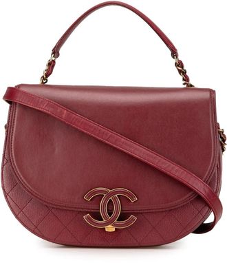 Chanel Hobo Bags - Medium Calfskin Coco Curve Flap - Gr. unisize - in Rot - f&uuml;r Damen