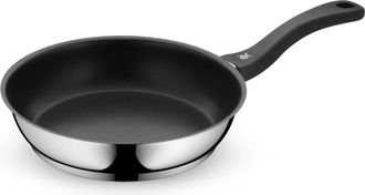 WMF Devil Bratpfanne 24 cm beschichtet, Edelstahlpfanne Induktion, Antihaftbeschichtet, rostfrei, Kunststoffgriff mit Flammschutz, f&uuml;r alle Herdarten geei