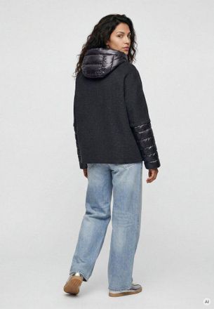 Milestone Wolljacke MSAzalea Damen Jacke Wolle casual Rei&szlig;verschluss
