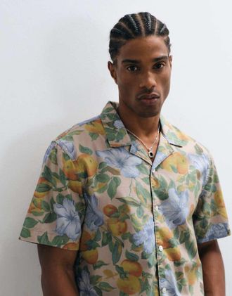 Levi's Sunset ensemble chemise camp &agrave; manches courtes &agrave; fleurs vertes