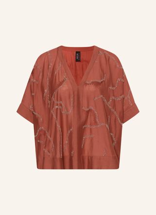 Marc Cain Blusenshirt Mit Schmuckperlen rot