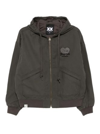 Fingercroxx Bomberjacke aus Baumwolle - Grau