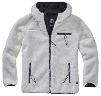 Brandit Teddyfleece Worker Jacket, Farbe: white, Gr&ouml;&szlig;e: 4XL