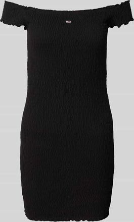 Tommy Jeans Slim Fit Bodycon-Minikleid mit Carmen-Ausschnitt