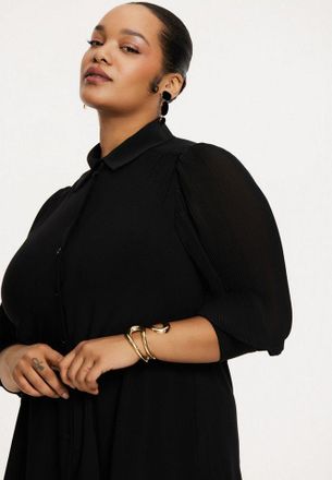 Yoek Blusentop Damen Bluse mit falten