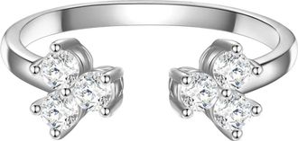 Glanzst&uuml;cke M&uuml;nchen Ring - Sterling Silber Ring Zirkonia - Gr. 48 - in Silber - f&uuml;r Damen