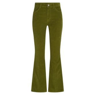 King Louie Tammy Flared Baby Cord - - Trousers - Damen - Gr&uuml;n - S