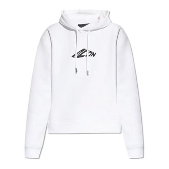 Dsquared2 Femme, Sweatshirts et sweats à capuche, Blanc, Taille: 40 FR Sweat à capuche