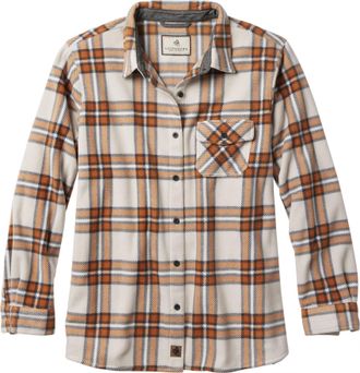 Legendary Whitetails Damen Trail Guide Fleece-Hemd mit Knopfleiste Button-Down-Shirt, Longhorn Plaid, Mittel