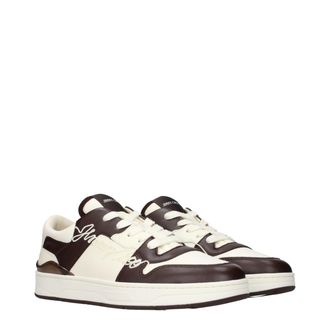 Jimmy Choo London Colour-Block Leather Sneakers - Beige