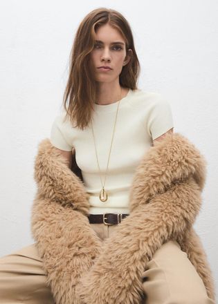 Mango Halskette mit Tropfen-Anh&auml;nger gold - Damen - Einheitsgr&ouml;&szlig;e - MANGO