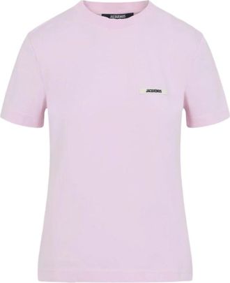 Jacquemus Femme, Tops, Rose, Taille: 36 FR T-shirt &agrave; manches courtes Gros Grain Jacquemus