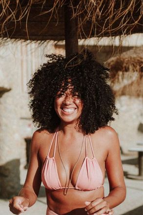 Anekdot Damen vegan Niedriges Vielseitiges Bikinioberteil Blush