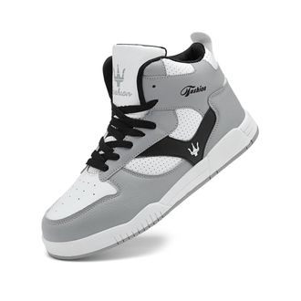 AARDIMI Herren Laufschuhe High Top Sneakers Wanderschuhe Hoch Turnschuhe Fitness Hohe Schuhe (730-Grau, Erwachsene, Herren, 40, Numerisch, EU Schuhgr&ouml;&szlig;ensyste