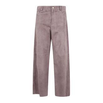 Max Mara Weite Wildlederhose - - Trousers - Damen - Braun - 2XS