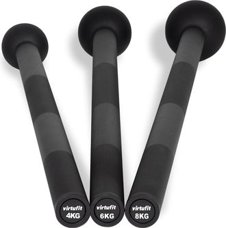 VirtuFit Macebell Set - Schwarz - 4, 6, 8 kg