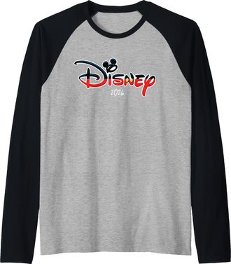 Disney Mickey Mouse Script Logo 2026 Vacation Trip Matching Raglan