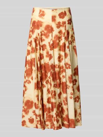 Jake*s Maxirock aus Viskose-Mix mit floralem Allover-Print
