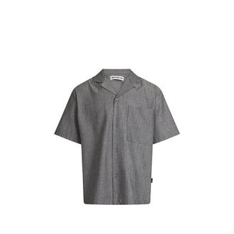 Minimum Chemise textur&eacute;e &agrave; manches courtes en coton m&eacute;lang&eacute;