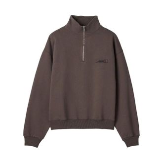 Jacquemus Homme, Sweatshirts et sweats &agrave; capuche, Brun, Taille: S SweaT-shirt en gros-grain
