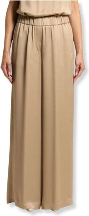 PESERICO Femme, Pantalons, Beige, Taille: 42 FR Wide Pantalons