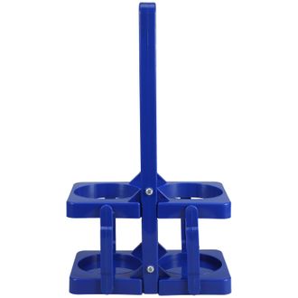 BESPORTBLE Faltbarer Bierflaschentr&auml;ger aus Kunststoff mit Stabilem Griff Tragbarer 2 Flaschen Wein und Getr&auml;nkekorb Platzsparend f&uuml;r Zuhause Bar und Party