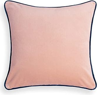 Bassetti Uni Kissenhülle zu Tischwäsche - Velour aus 90% Baumwolle, 10% Polyester in der Farbe Cipria P1, Maße: 45X45 cm - 9324588