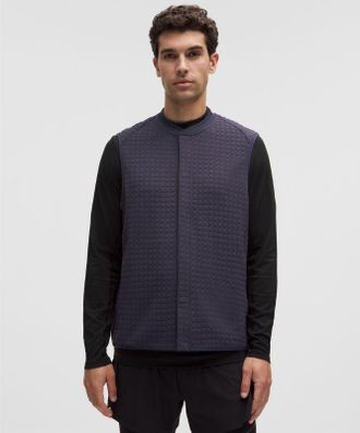 lululemon Veste sans manches jacquard gaufr&eacute; 3D pour Hommes - Violet/Violet - Taille 2XL