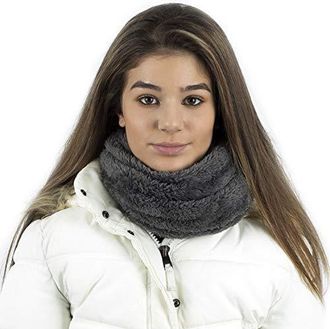 TOSKATOK Unisexe Hommes Dames Enfants Chaud Chaud Snug Teddy Fourrure Polaire Ultra Doux Microfibre Dense Pile Balaclava Capuche Snood Neckwarmer