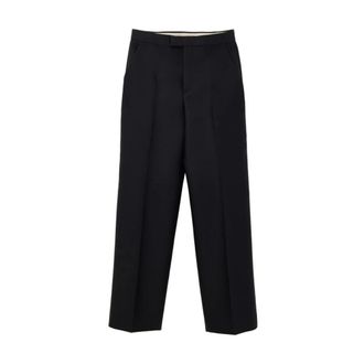 Gucci Luxuri&ouml;se Woll-Seidenhose - - Trousers - Damen - Schwarzk - XL