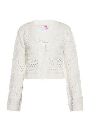 Mymo Strickjacke Damen weiss