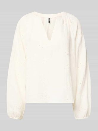 Vero Moda Relaxed Fit Langarmbluse aus reiner Baumwolle Modell NATALI