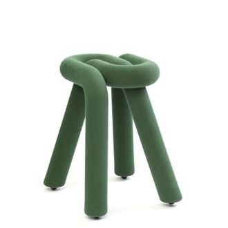 Moustache Tabouret rembourré Bold - Vert - Mousse polyuréthane - Designer Big Game