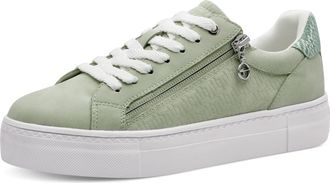 Tamaris Schnürer Damen Vegan Sportlich grün,EU 41