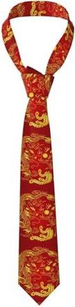 Generic Cravates Homme Dragon D&eacute;coup&eacute; Dans Du Papier Chinois Tendance Tie Confortable Cravate Pour Travail F&ecirc;te Mariage