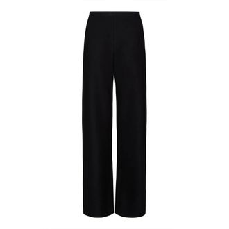 Vince Italienische Wollmischung High-Waist Bias Hose - - Trousers - Damen - Schwarzk - S