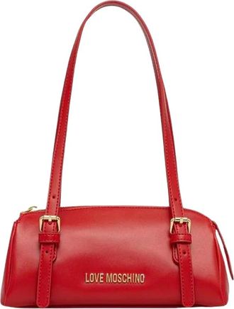 Love Moschino Femme, Sacs, Rouge, Taille: ONE Size Sac bandouli&egrave;re en polyur&eacute;thane avec fermeture &eacute;clair et int&eacute;rieur doubl&eacute;
