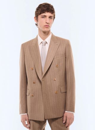 Fursac Veste de costume crois&eacute;e en laine - Taille 44 - Homme