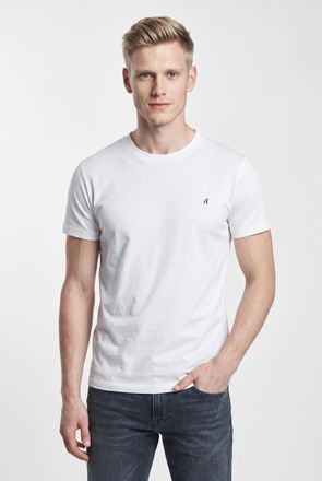 Replay T-Shirt REPLAY, Herren, Gr. XXL, wei&szlig; (natural wei&szlig;), Jersey, Obermaterial: 100% Baumwolle, unifarben, h&uuml;ftbedeckend, Rundhals, abgesteppte Kante, Shi