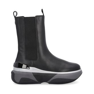 Liu Jo Schwarze Chelsea Boots aus Leder - - Shoes - Damen - Schwarzk - 38 EU