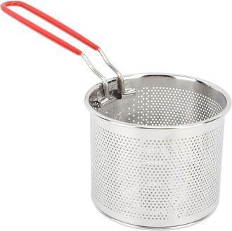 ZJchao Frittierkorb, Frittierkorb, Pommes-Frites-Korb aus Edelstahl 304, Multifunktionales, Hochtemperaturbest&auml;ndiges Rundes Frittierkorb-Netz, Kartoffel-Koc